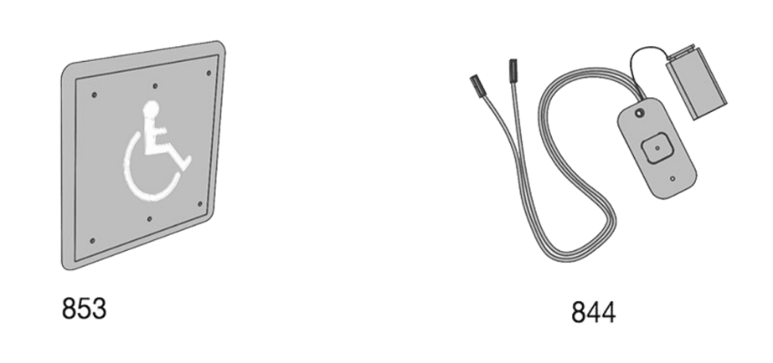 Security Parts. LCN 8310-3853WB Wireless Bollard Actuator, Logo, 4-3/4 ...